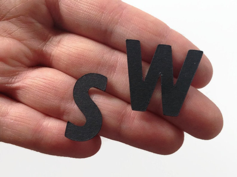 1 Inch Die Cut Letters Cardstock Paper Full Uppercase - Etsy