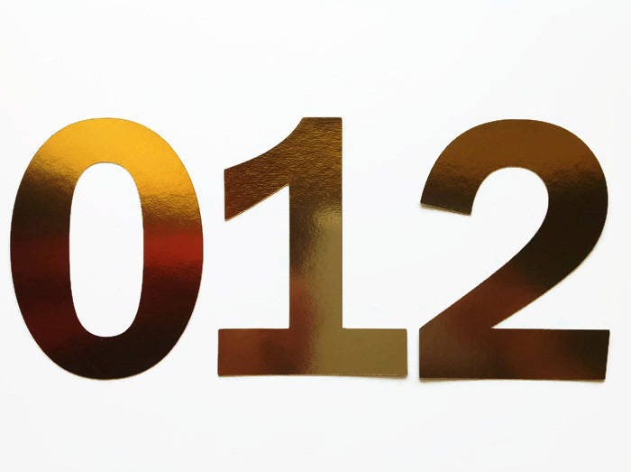 Gold Numbers for Wedding and Party Decorations Table Numbers - Etsy