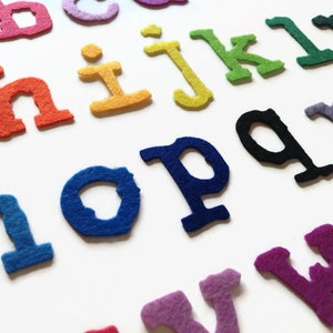 1 Inch Letters, 2 Felt Alphabets - 52 Pieces, Die Cut Lowercase Letters ...