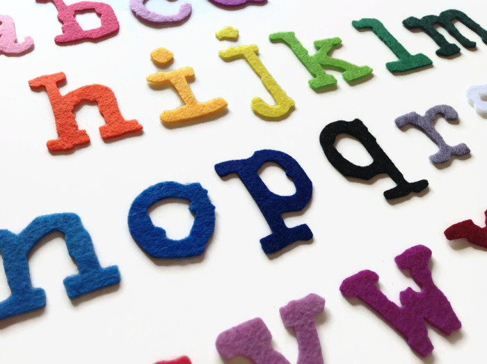 1 Inch Letters 2 Felt Alphabets 52 Pieces Die Cut - Etsy