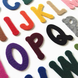 Stick on Letters, Adhesive Backed Felt Letters, Peel and Stick Die Cut ...