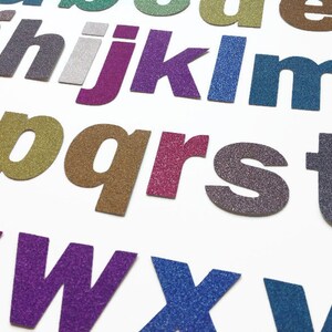 Very Large Glitter Letters, 10 Inch Cardstock Paper Die Cut Letters ...