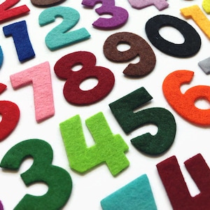 Felt Numbers Die Cut, Felt Cut Outs for Crafting & Sewing, Felt Shapes ...
