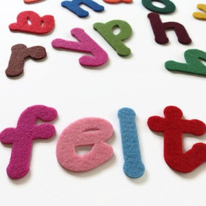 Peel and Stick Alphabet, Adhesive Backed Felt 2 Inch Letters, Sticky A ...