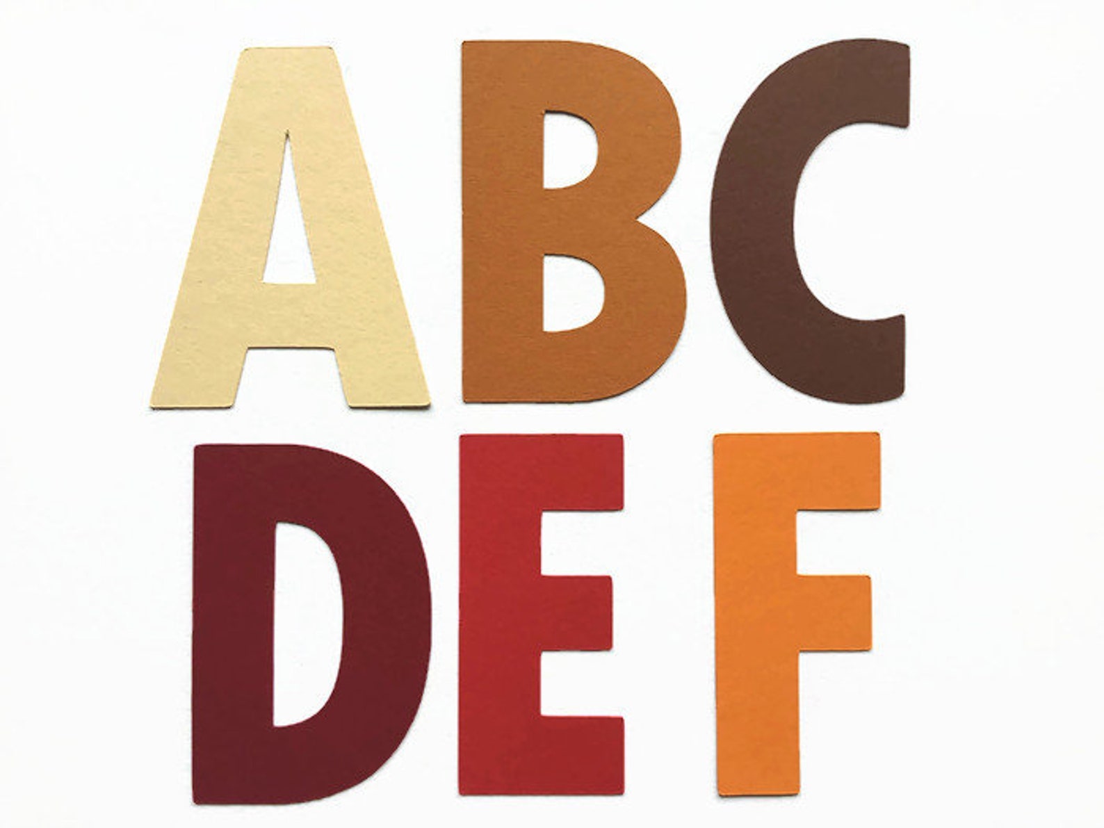 Large 5 Inch Letters, Choose Your Own Cardstock Paper Letters for Wall ...