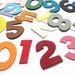 Die Cut Numbers, Cardstock Paper Die Cuts for Crafting & Scrapbooking ...