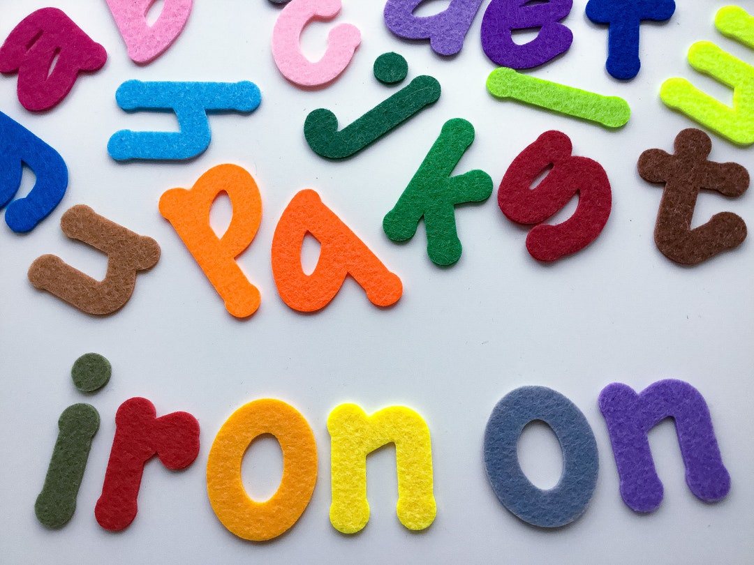 2 Inch Iron on Felt Letters Choose Quantity and Colors No - Etsy