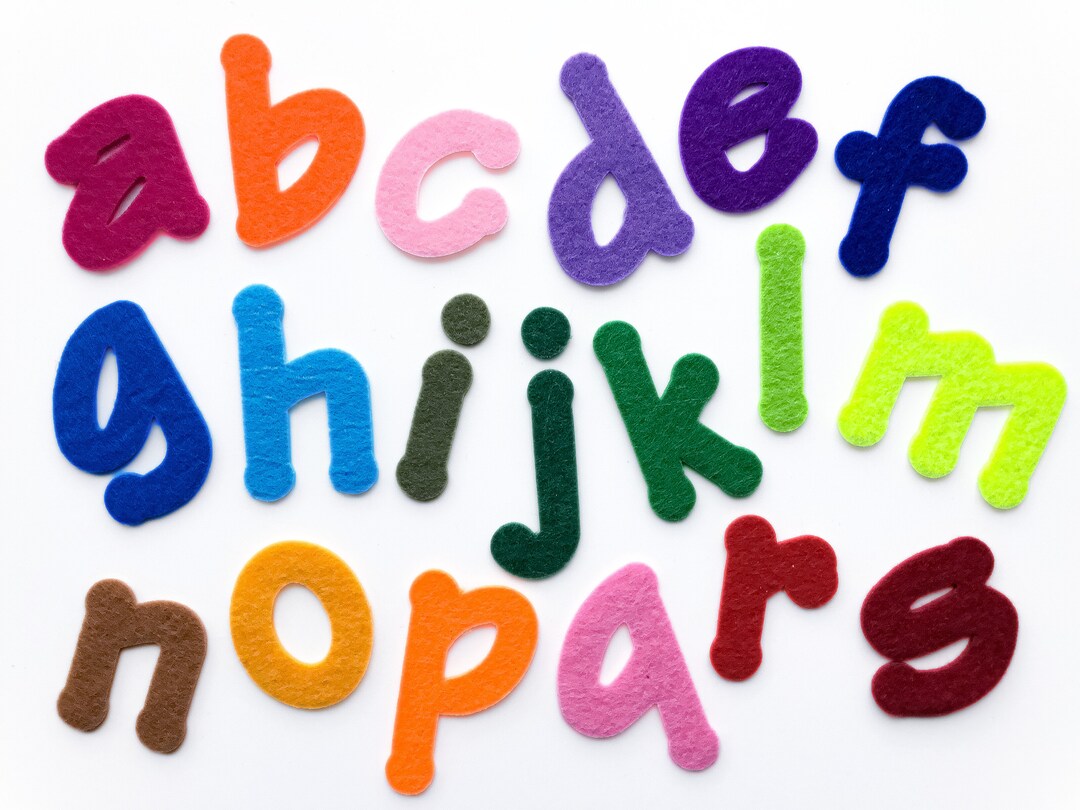 Felt Alphabet Letters, 2 Inch Lowercase Letters - Choose Your Colors ...