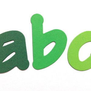 Cardstock Paper Letters, Colorful Die Cuts - 2 Full Alphabets ...