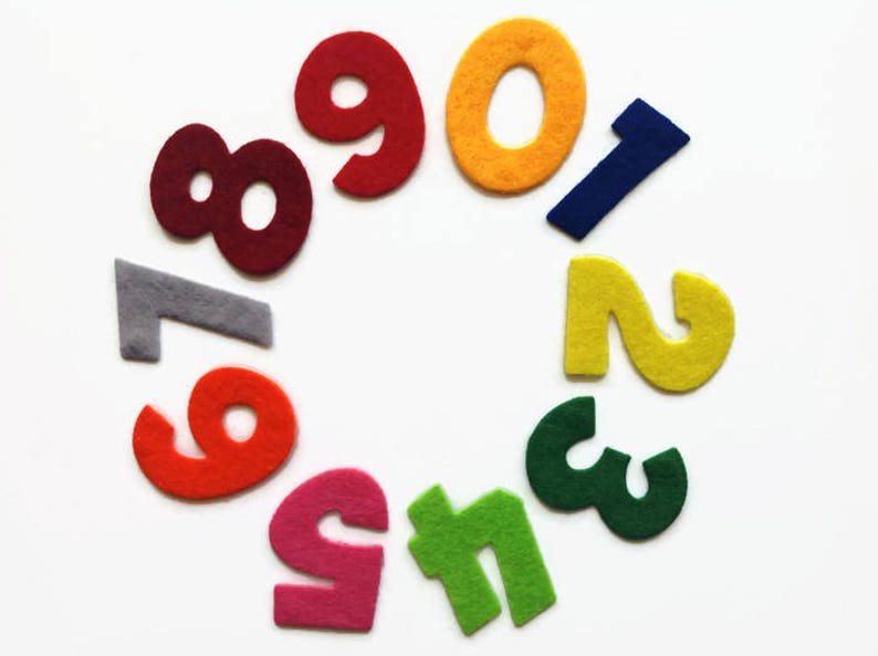 Felt Numbers Die Cut, Felt Cut Outs for Crafting & Sewing, Felt Shapes ...