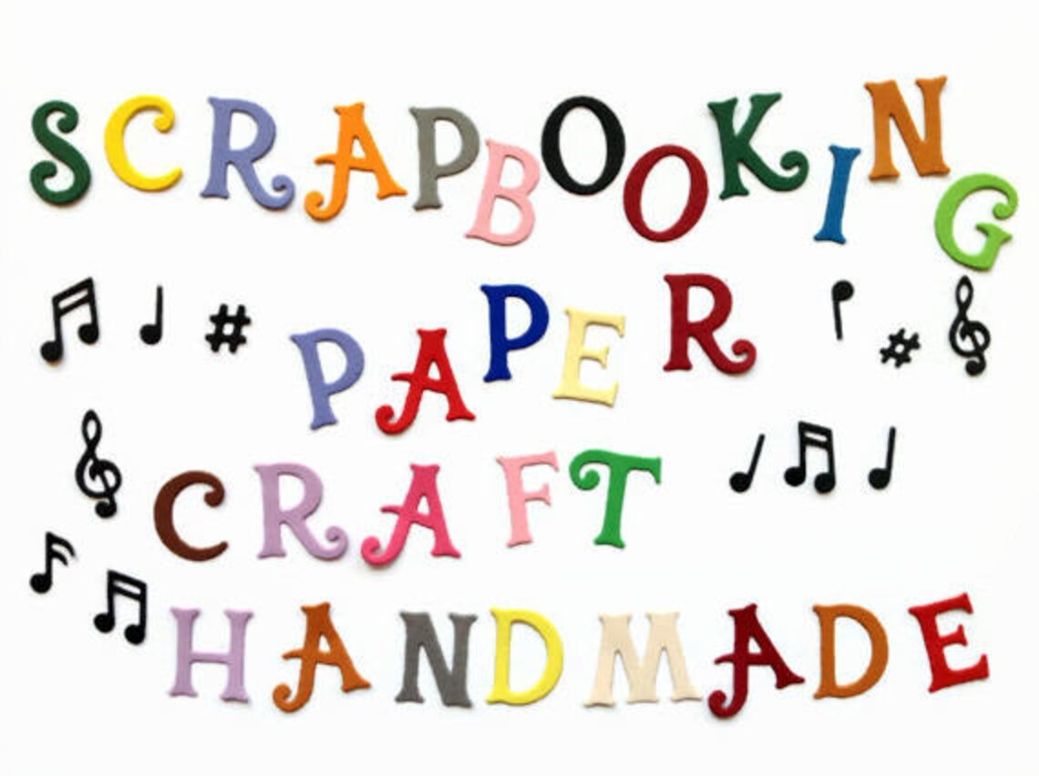 Die Cut Alphabet Letters Cardstock Paper Alphabet Set - Etsy