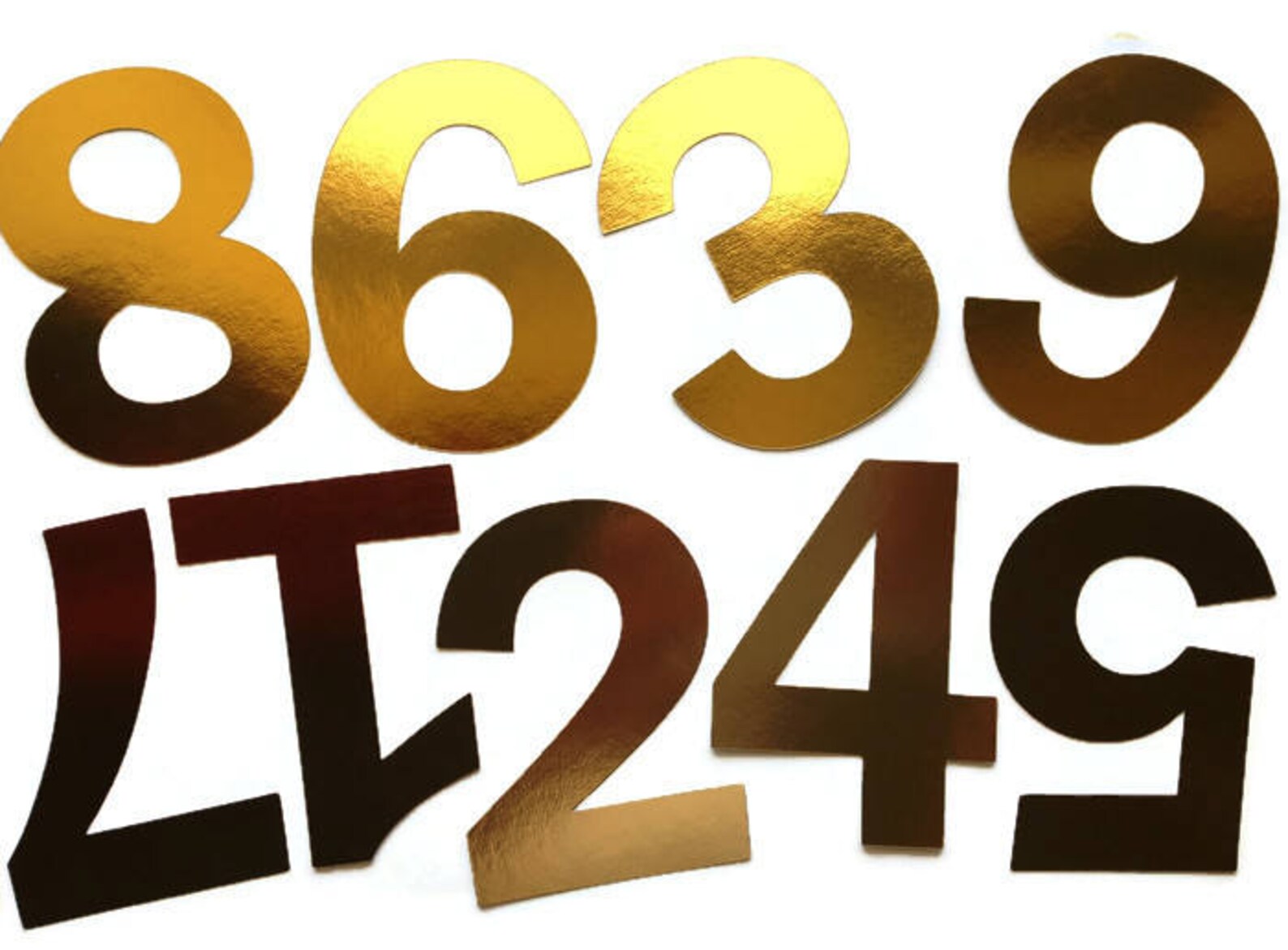 Gold Numbers for Wedding and Party Decorations Table Numbers - Etsy