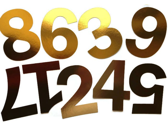 Gold Numbers for Wedding and Party Decorations Table Numbers - Etsy
