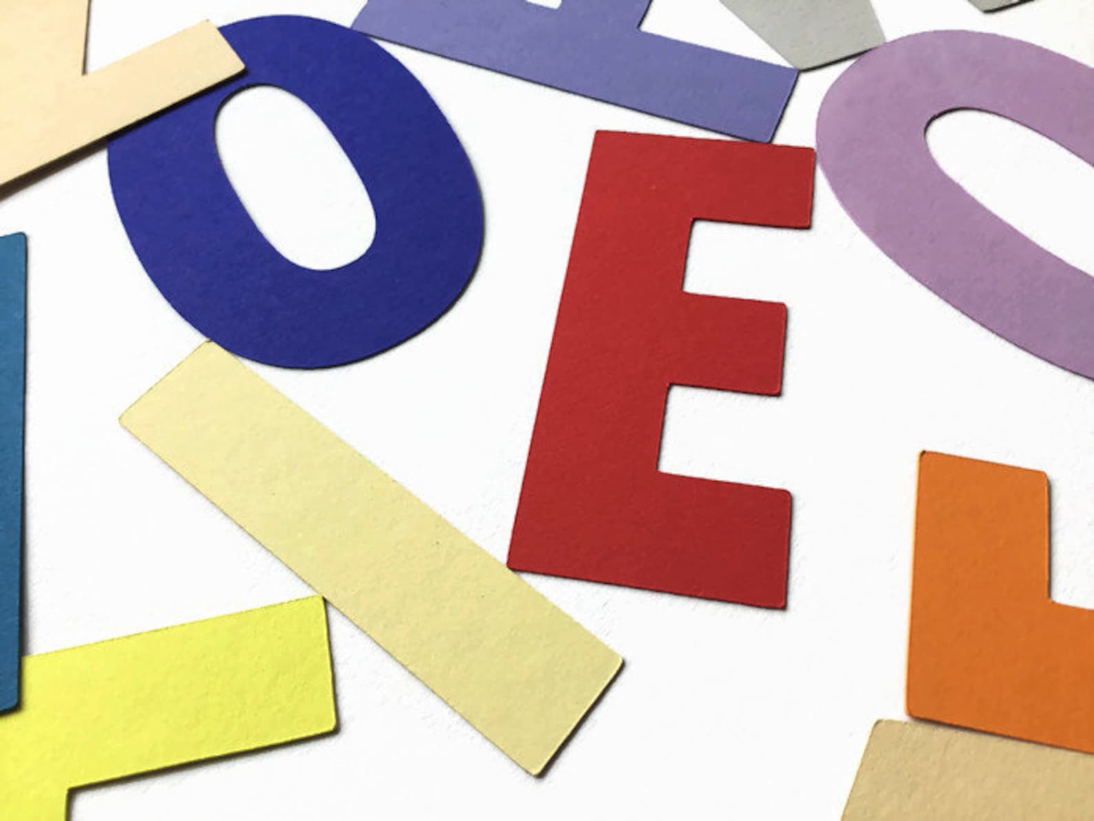 Large 5 Inch Letters, Choose Your Own Cardstock Paper Letters for Wall ...