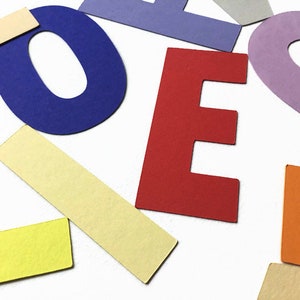 Large 5 Inch Letters, Choose Your Own Cardstock Paper Letters for Wall ...