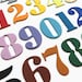 Die Cut Numbers, Cardstock Paper Die Cuts for Crafting & Scrapbooking ...