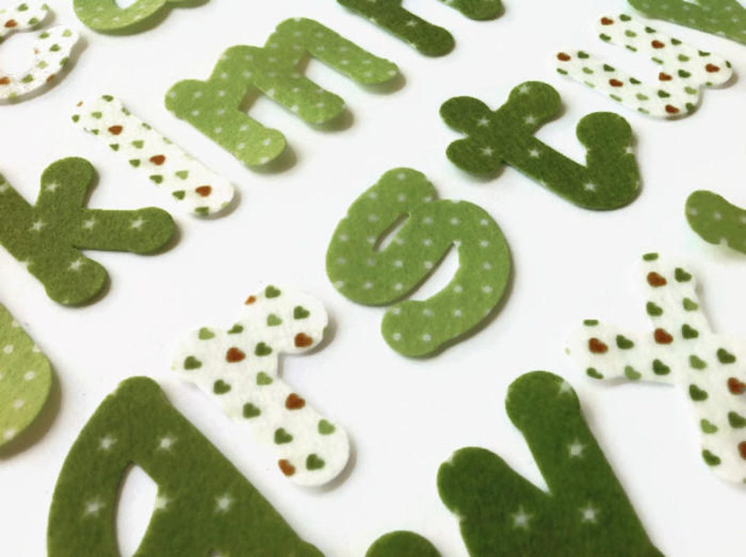 Alphabet Letters & Numbers, Felt Die Cut Sets for Crafting, Sewing ...