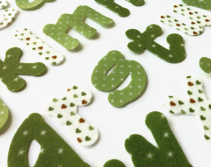 1 Inch Letters 2 Felt Alphabets 52 Pieces Die Cut - Etsy