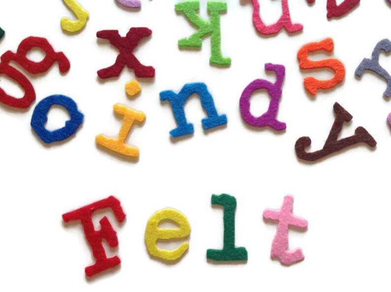 1 Inch Letters 2 Felt Alphabets 52 Pieces Die Cut - Etsy