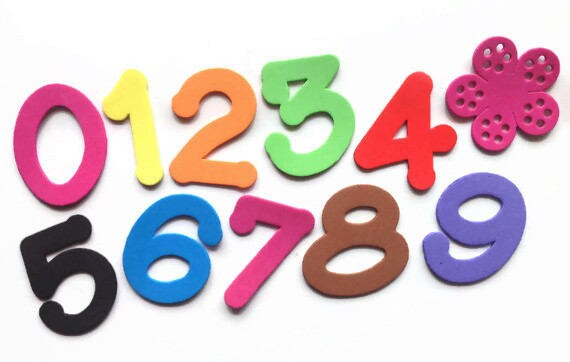 EVA Foam Numbers Die Cut Numbers Musgami Numbers for | Etsy