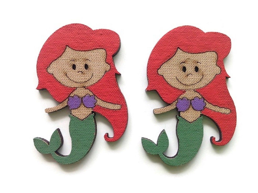 Mermaid Buttons, Ocean Sea Life Fantasy Fairytale Girl, Set of 2 - Etsy
