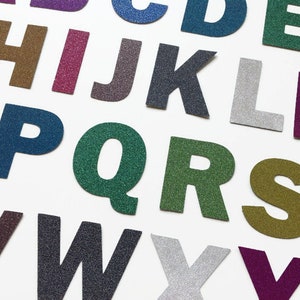 10 Inch Glitter Letters, Very Large Cardstock Paper Die Cut Uppercase ...