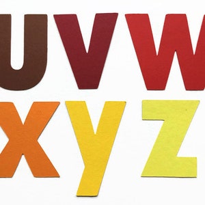 5 Inch Letters, Choose Your Own Large Cardstock Paper Letters for ...