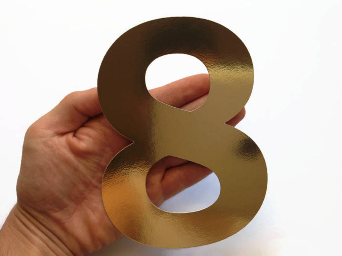 Gold Numbers for Wedding and Party Decorations Table Numbers - Etsy