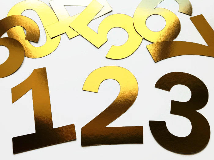 Gold Numbers for Wedding and Party Decorations Table Numbers | Etsy