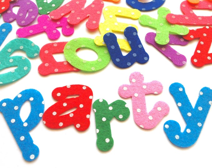 1 Inch Letters 2 Felt Alphabets 52 Pieces Die Cut - Etsy