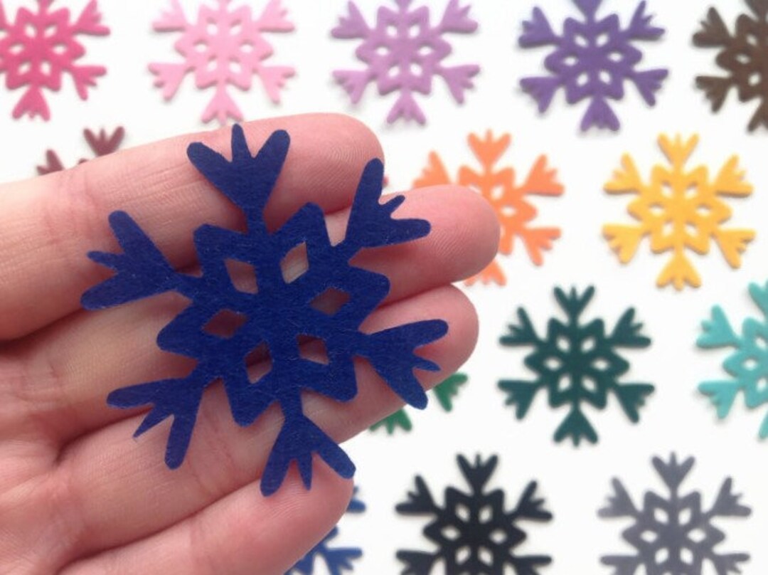 Snowflake Die Cut, Felt Snowflakes, Christmas Decorations, Holiday ...
