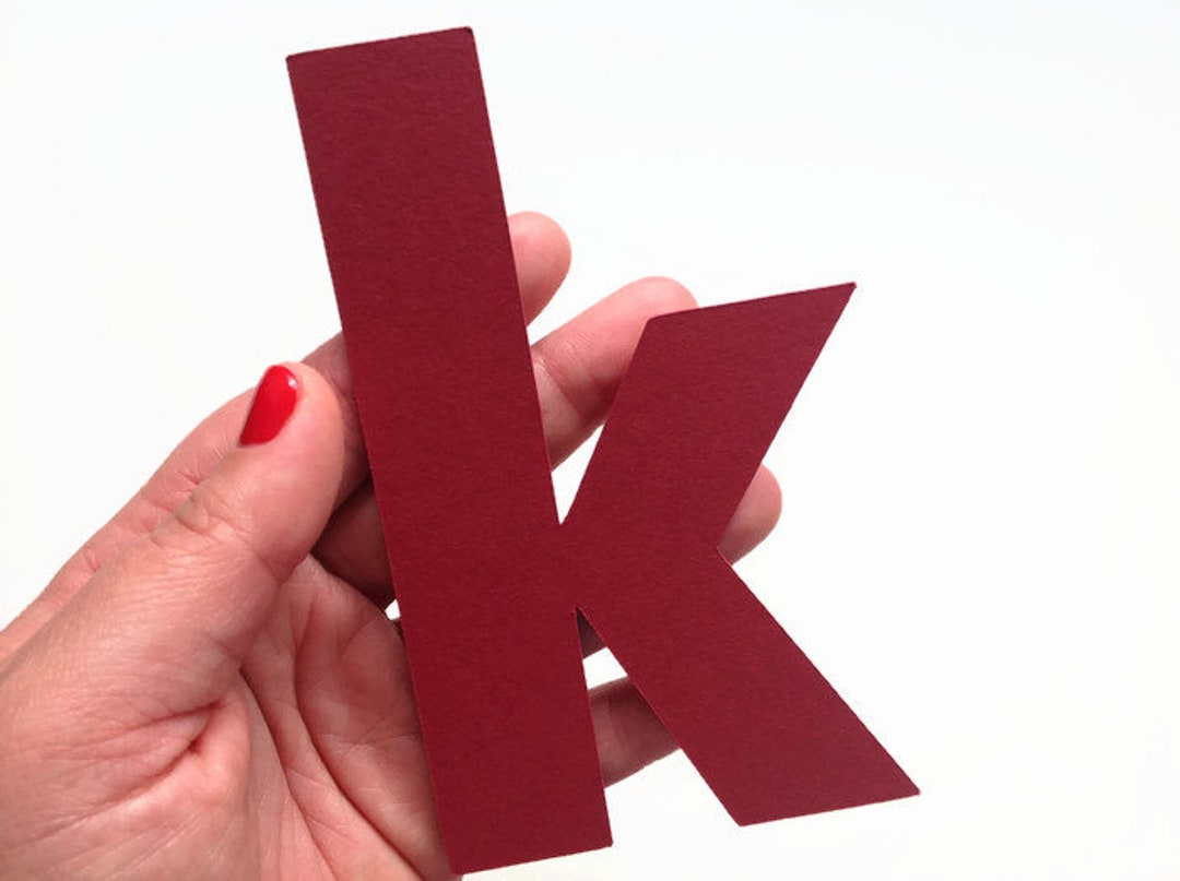 5 Inch Letters, Choose Your Own Large Cardstock Paper Letters for ...