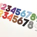 Buy Adhesive Backed Felt Numbers, Peel and Stick Die Cut Numbers, 1 1/4 ...