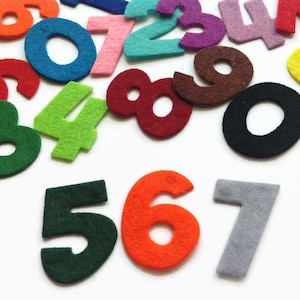 Felt Numbers Die Cut, Felt Cut Outs for Crafting & Sewing, Felt Shapes ...