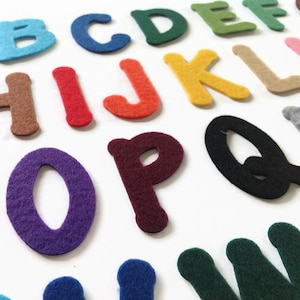 Stick on Letters, Adhesive Backed Felt Letters, Peel and Stick Die Cut ...