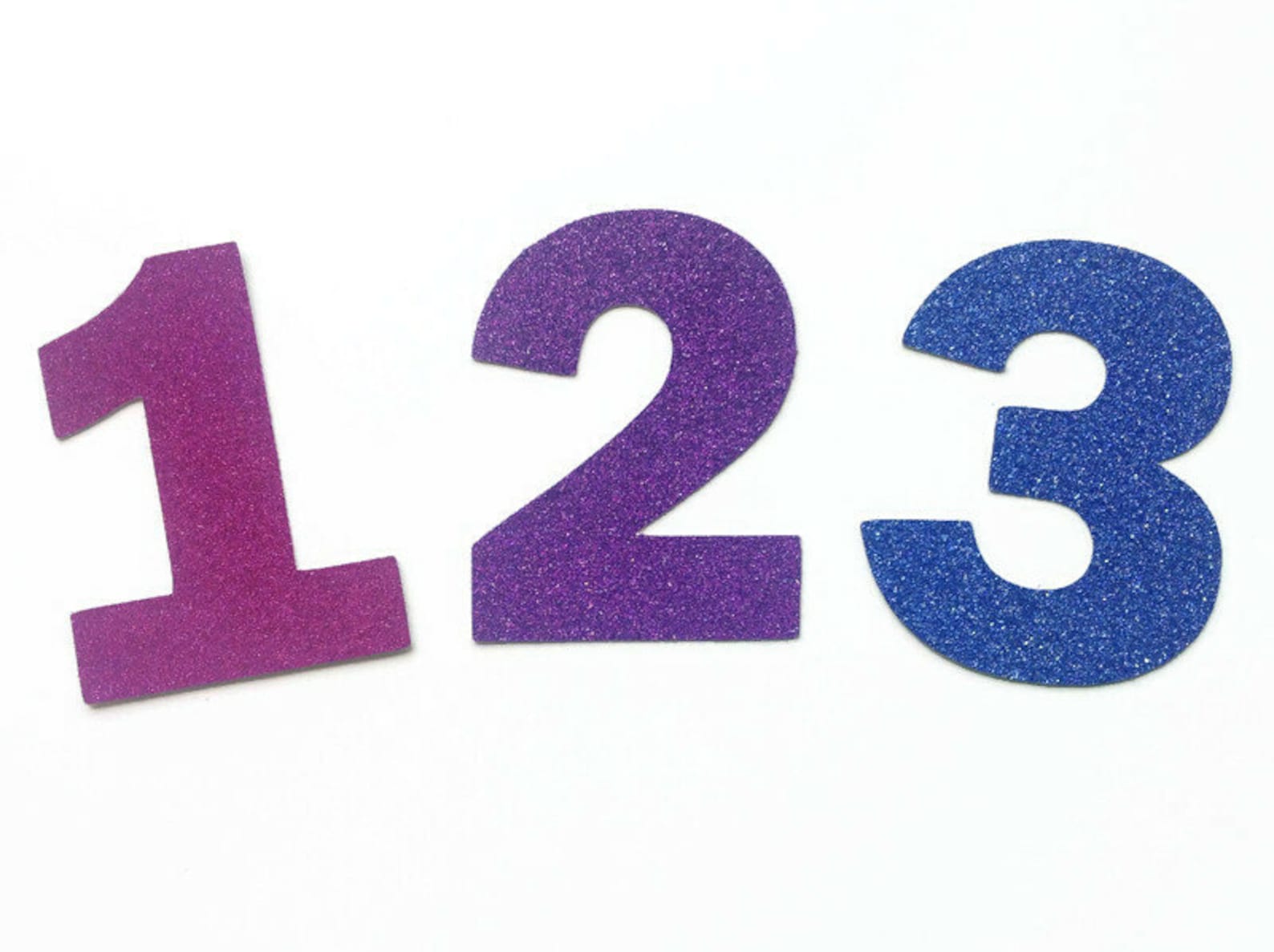 10 Inch Glitter Numbers Extra Large Glittery Cardstock Paper | Etsy UK