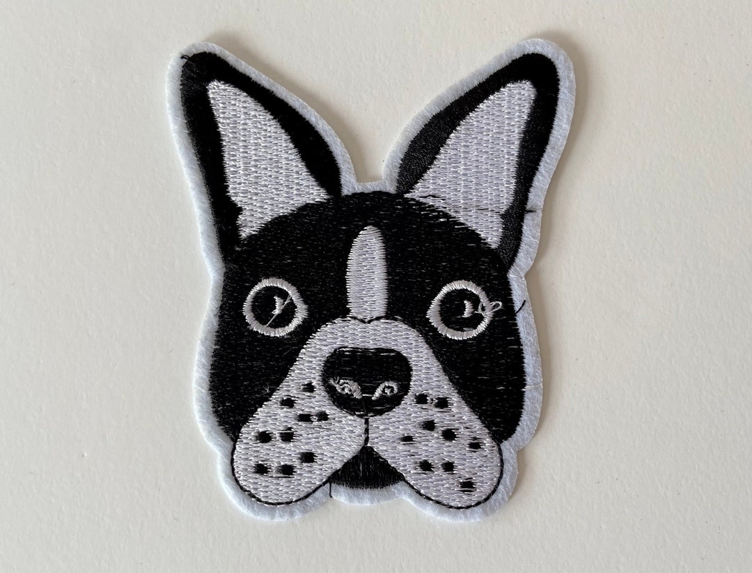 Iron on Dog Patch, Embroidered French Bulldog Patch, Dog Lover ...