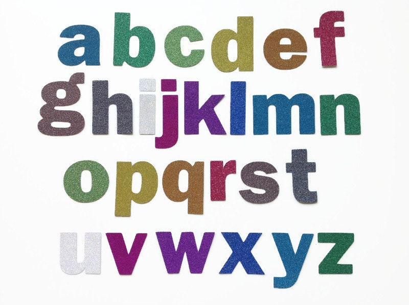 9 Inch Glitter Letters Cardstock Paper Die Cut Letters - Etsy UK
