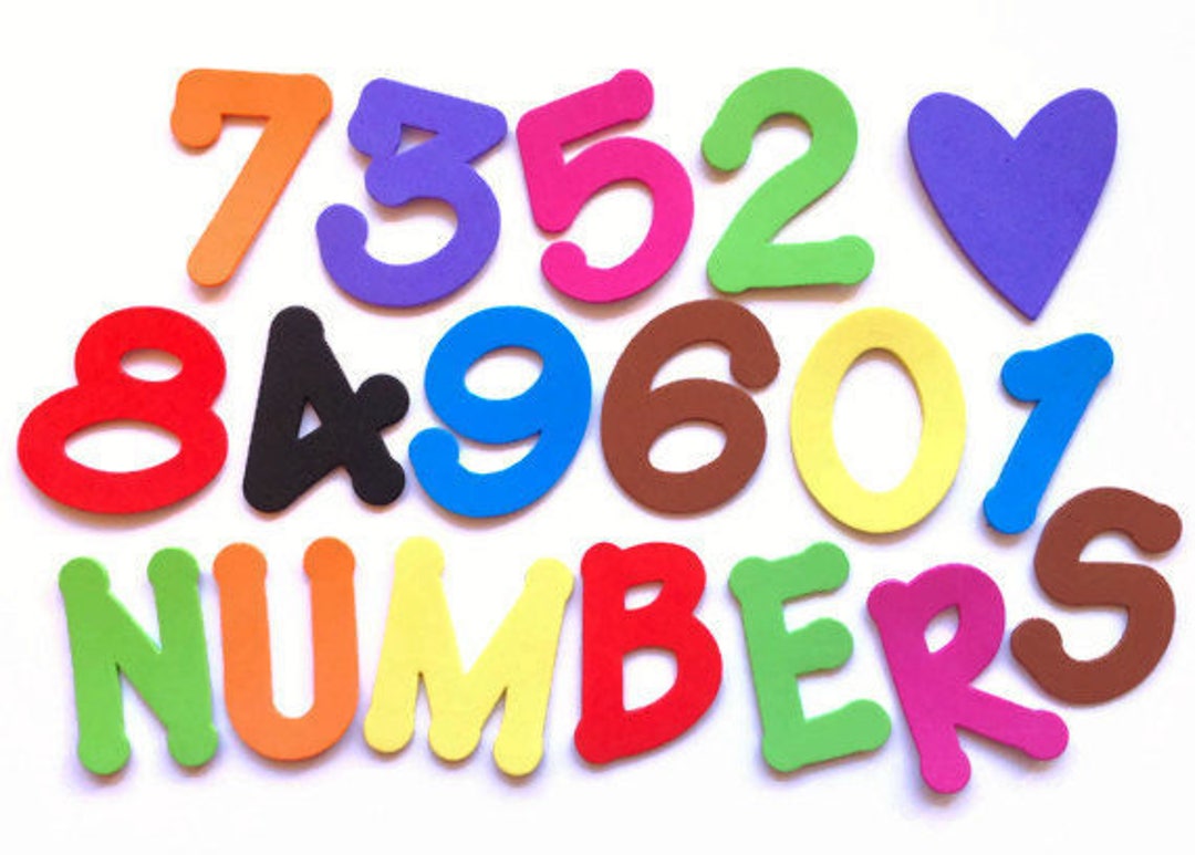 Foam Numbers, Peel and Stick 2 Inches, Self-adhesive Foam Numbers ...