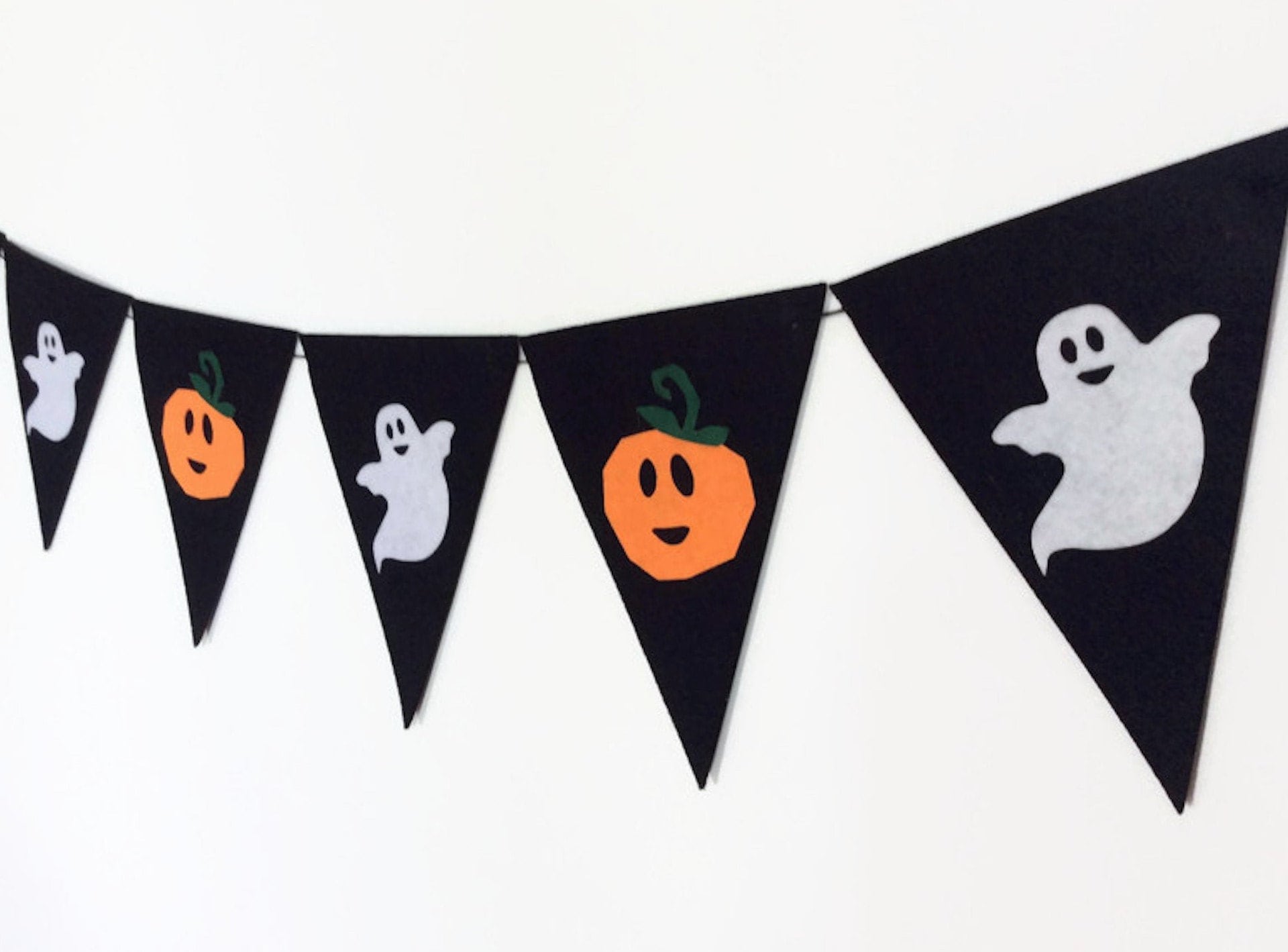 Halloween Bunting Ghost and Pumpkin Spooky Garland | Etsy