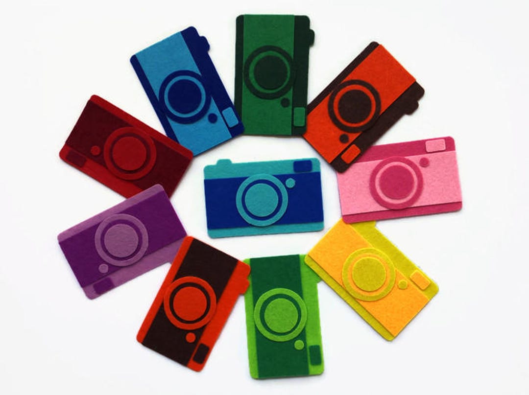 Photo Camera Die Cut, Felt Camera Applique for DIY & Craft Projects ...