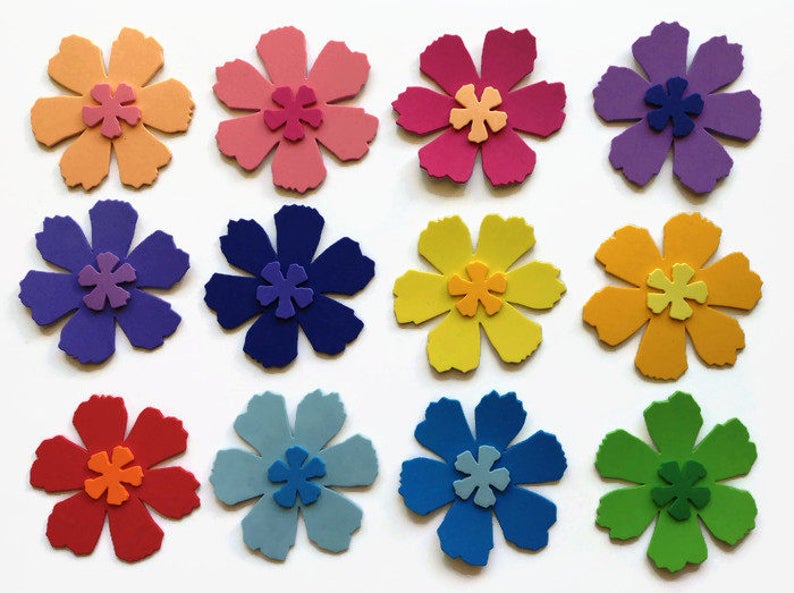 Self-adhesive Flower Die Cut Fun Foam Shapes EVA Foam - Etsy