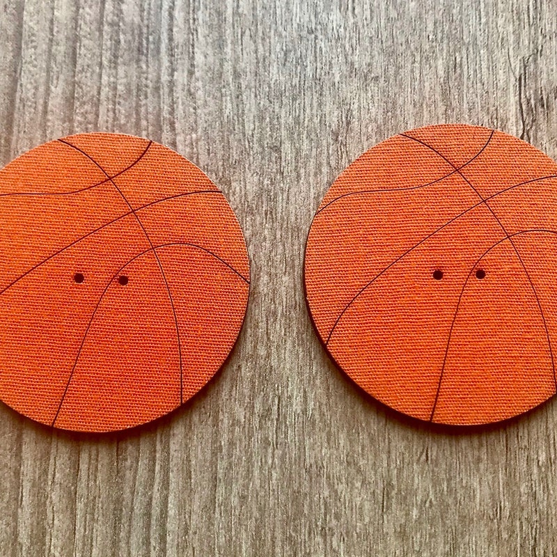 Basketball Buttons - Etsy