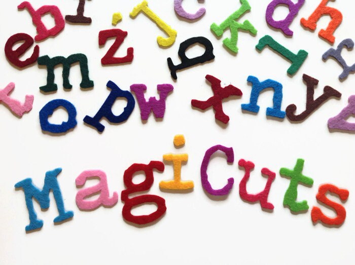 1 Inch Letters 2 Felt Alphabets 52 Pieces Die Cut - Etsy