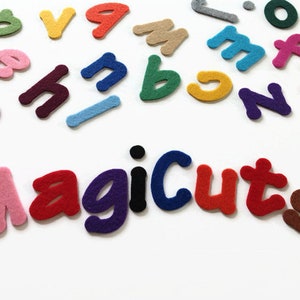 Peel and Stick Alphabet, Adhesive Backed Felt 2 Inch Letters, Sticky A ...