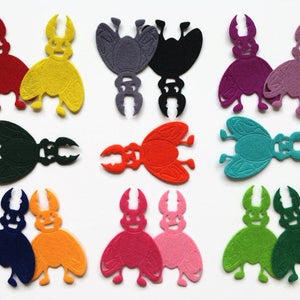 Scarab Beetle Die Cut, Felt Insect Applique Shape for Sewing and Craft ...
