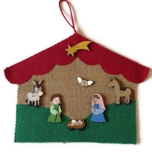 Large Nativity Buttons, Christmas Crafts, Mary, Joseph, Baby Jesus ...