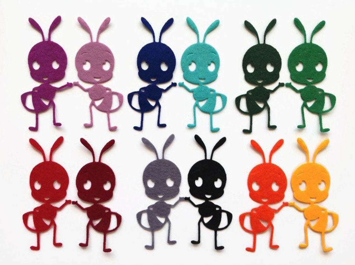 Felt Ant Die Cut, Cute Ant Applique Shape for Sewing and Craft Projects ...