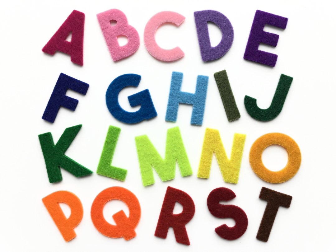 Felt Alphabet Letters - Choose Your Colors! - 1 1/4 Inch Die Cut ...