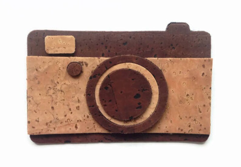 Photo Camera Die Cut Fully Assembled Cork Fabric Camera - Etsy